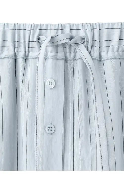 Mango Striped Straight Leg Trousers