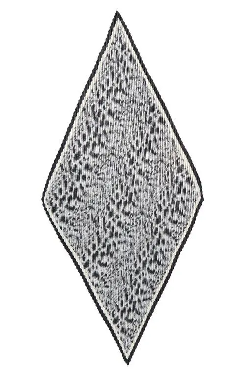 Echo Pleated Spots On Spots Diamond Silk Scarf - Silver