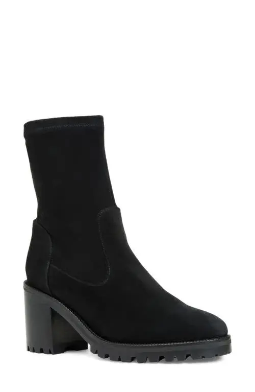 Aquatalia Joplin Leather Bootie - Black Suede