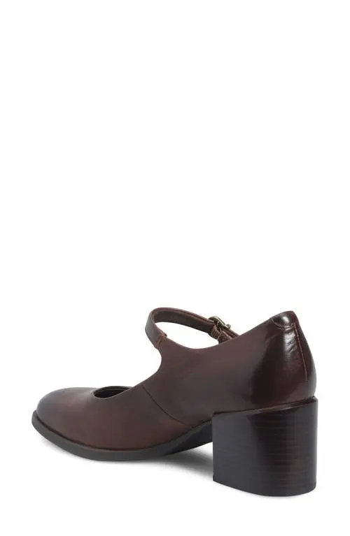 BØRN Laine Mary Jane Pump - Brown Leather