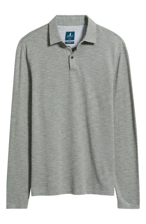 Johnnie-o Long Sleeve Slub Pique Polo - Pineland