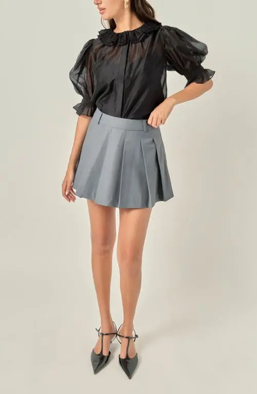 English Factory Ruffled Organza Top