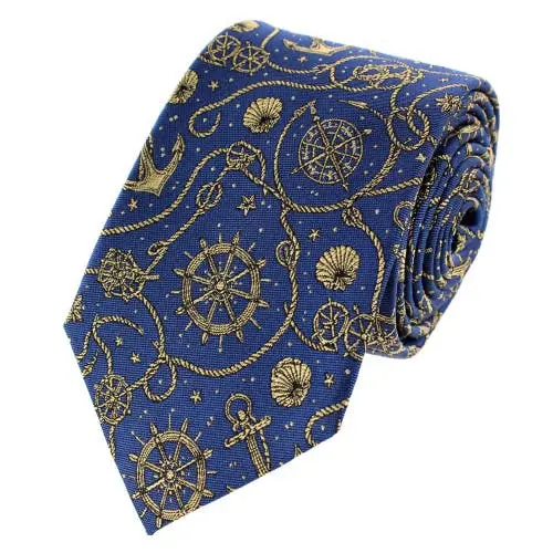 Trafalgar Nautical Wonders Silk Novelty Necktie