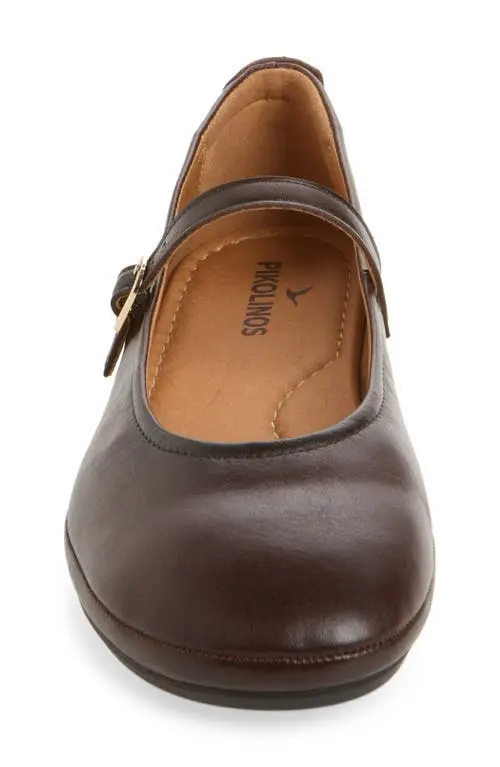 Pikolinos Carmona Mary Jane Flat - Caoba