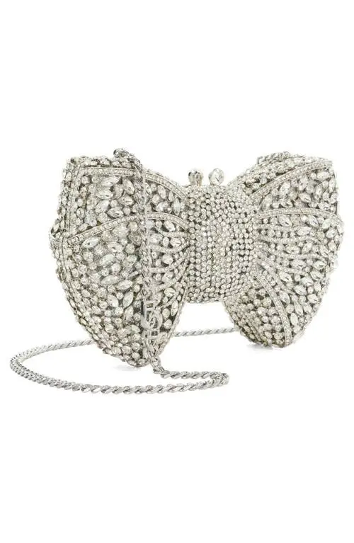 Dune London Enchant Crystal Bow Clutch