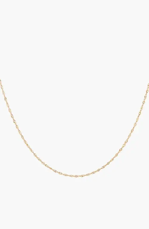 AURATE Barely There Chain Necklace - Yellow