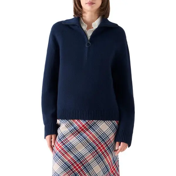Akris Chunky Knit Polo Sweater