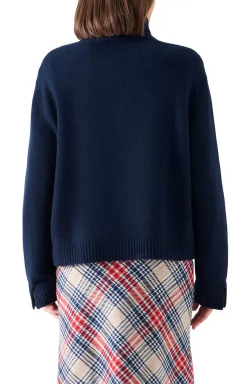 Akris Chunky Knit Polo Sweater