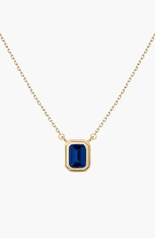 AURATE Lab Grown Blue Sapphire Heirloom Necklace