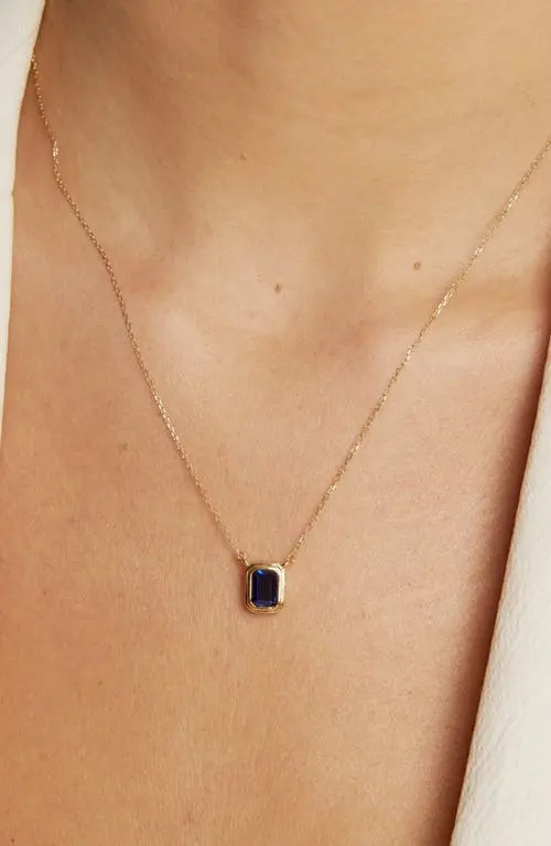 AURATE Lab Grown Blue Sapphire Heirloom Necklace