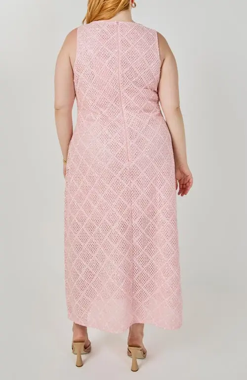 Endless Rose Textured Sleeveless Maxi Dress