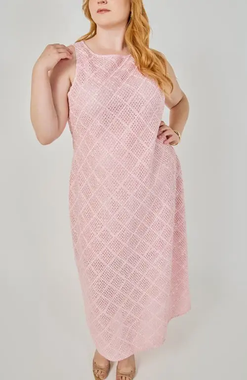 Endless Rose Textured Sleeveless Maxi Dress