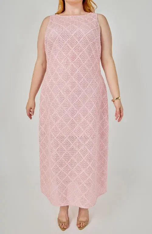 Endless Rose Textured Sleeveless Sequined Maxi Dress