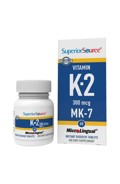 SUPERIOR SOURCE Vitamin K2 Mk-7 Sublingual Dissolving Tablets