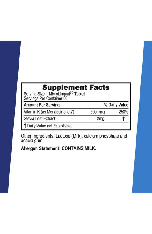 SUPERIOR SOURCE Vitamin K2 Mk-7 Sublingual Dissolving Tablets