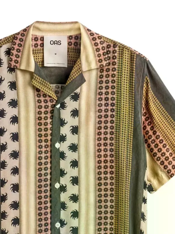 OAS Company Rocco Patchwork Striped Shirt
