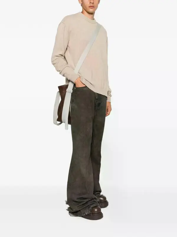 Rick Owens Round-neck Ribbed-knit Sweater