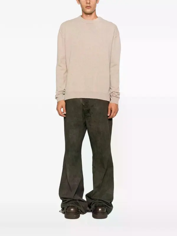 Rick Owens Round-neck Ribbed-knit Sweater