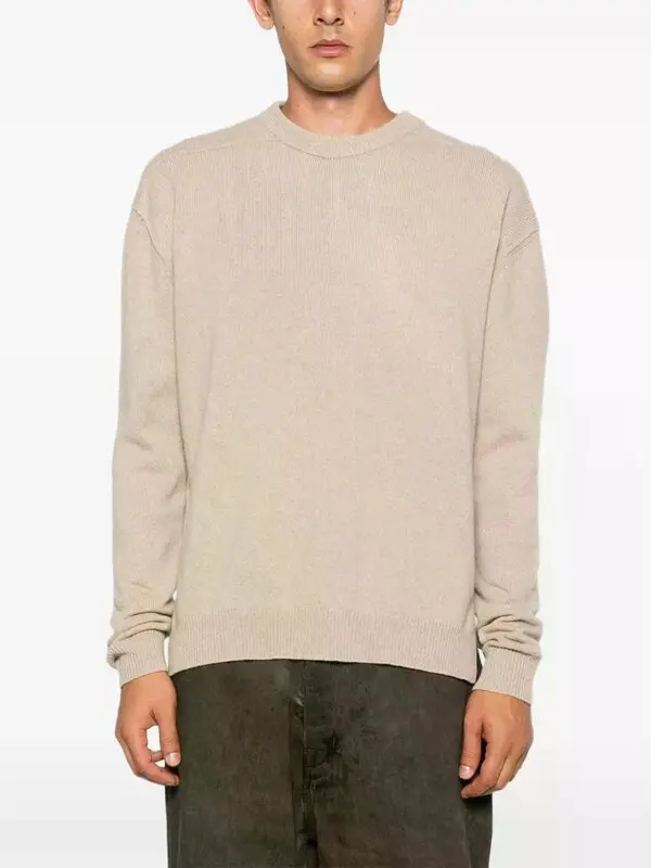 Rick Owens Round-neck Ribbed-knit Sweater
