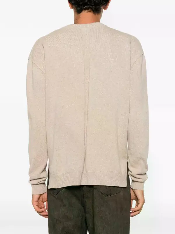 Rick Owens Round-neck Ribbed-knit Sweater