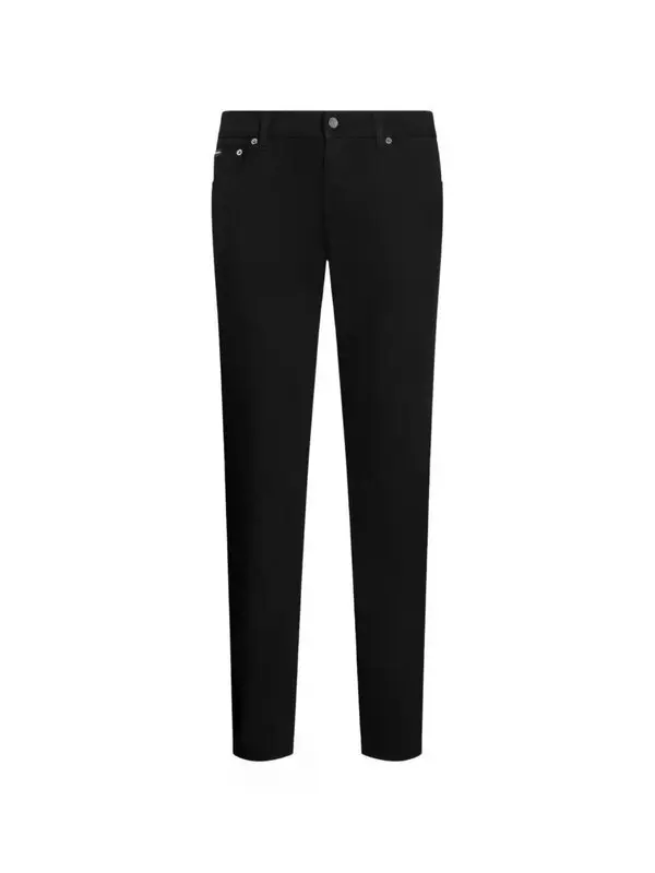 Dolce & Gabbana Logo-plaque Slim-fit Jeans