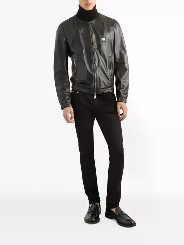 Dolce & Gabbana Logo-plaque Slim-fit Jeans