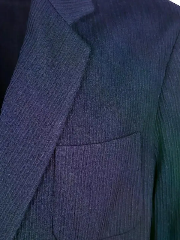 Giorgio Armani Double-breasted Ribbed Blazer