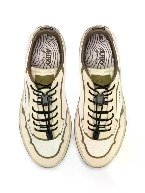 AUTRY Wildpace Low Sneakers In Ripstop Nylon And Suede - Neutrals
