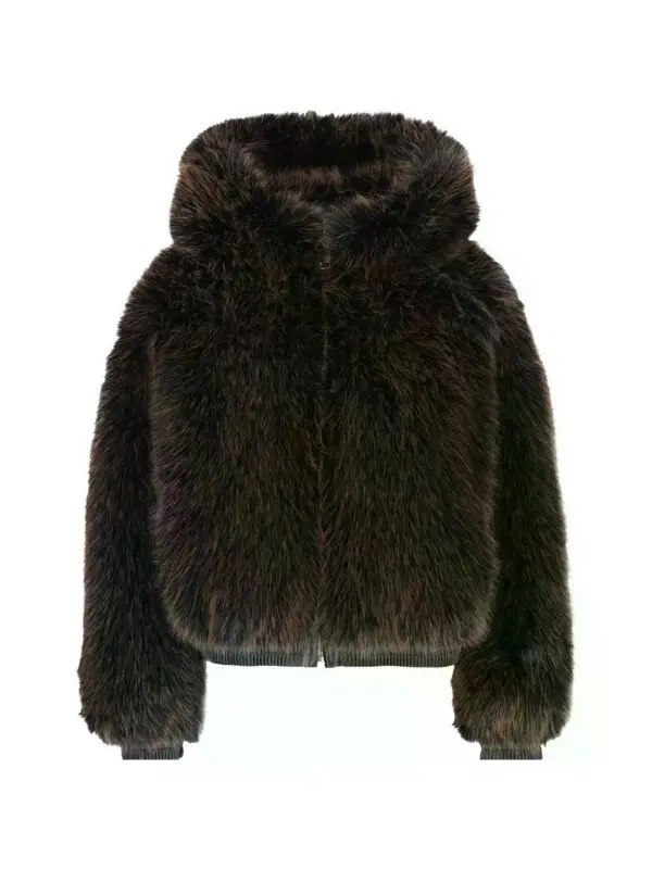 UNCOMMON Hooded Faux-fur Jacket