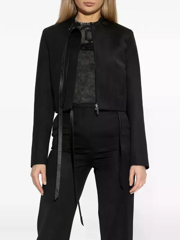DIESEL® Tailored Jacket With Biker-neck Strap