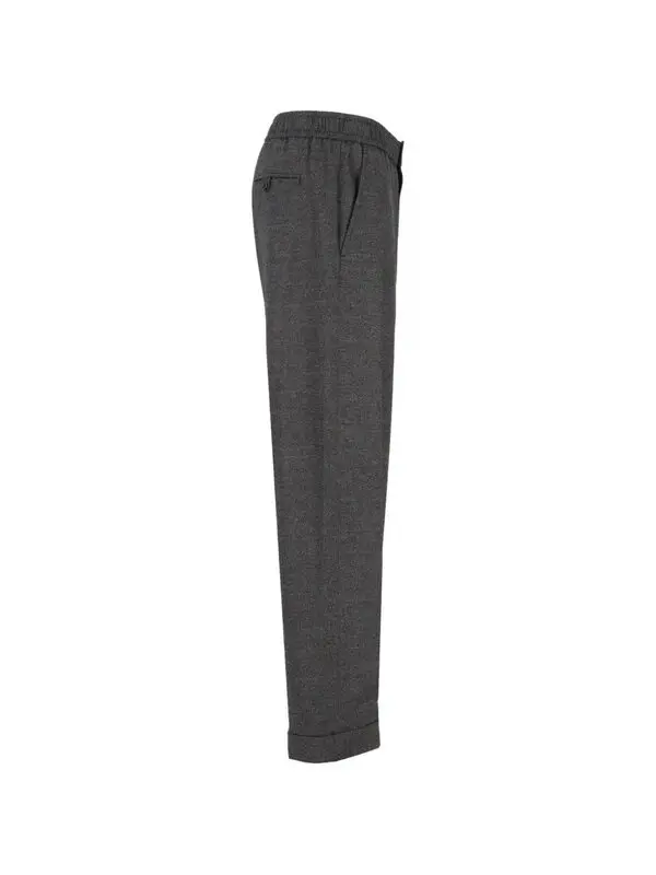 Giorgio Armani Elasticated-waistband Wide-leg Trousers