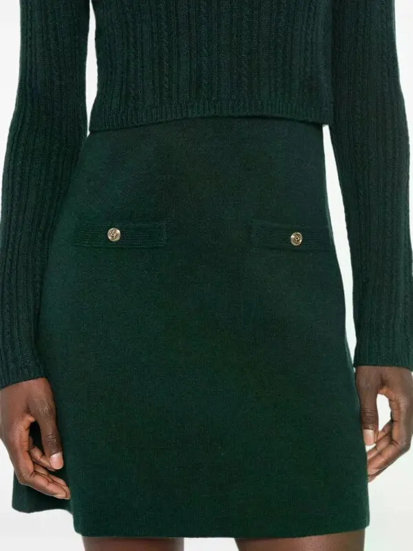 Maje Ribbed-knit Mini Dress And Sweater Set
