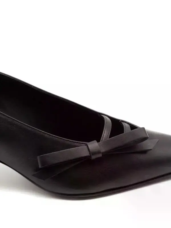 GIABORGHINI Oli Bow Detail Pumps - Black