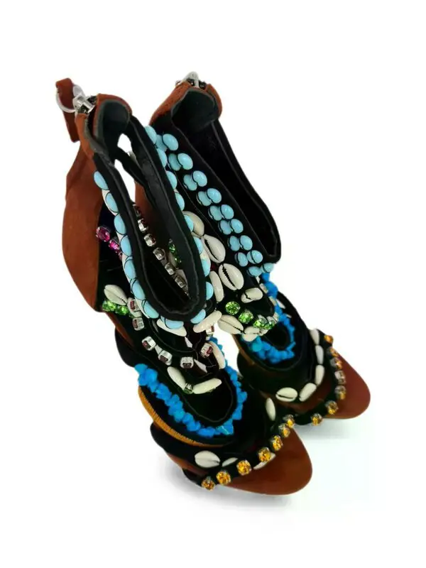 GIUSEPPE ZANOTTI 2010s Embellished Seashell Sandals