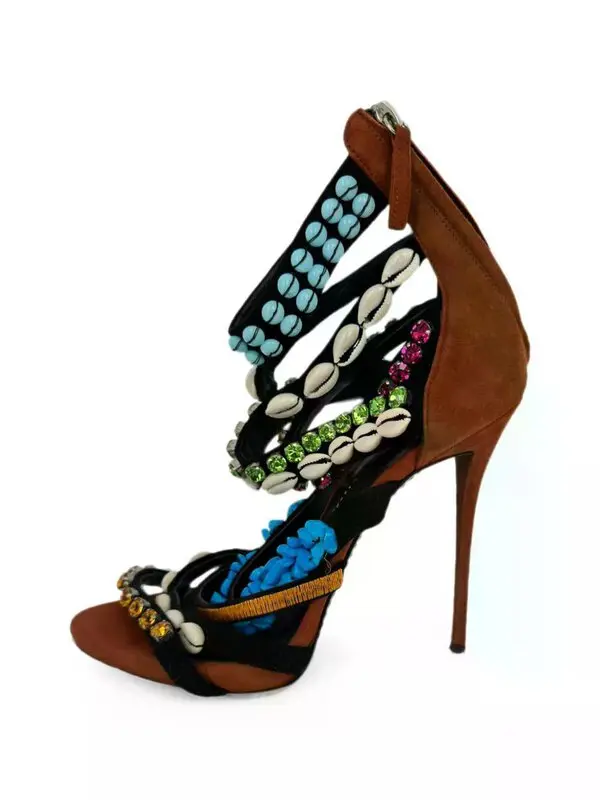 GIUSEPPE ZANOTTI 2010s Embellished Seashell Sandals