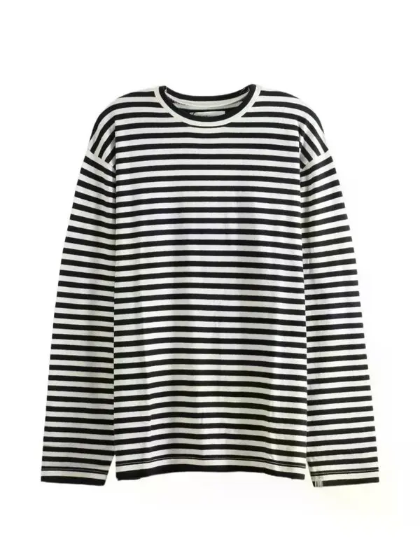 Extreme Cashmere N°452 Rock Striped Long-sleeve T-shirt - White