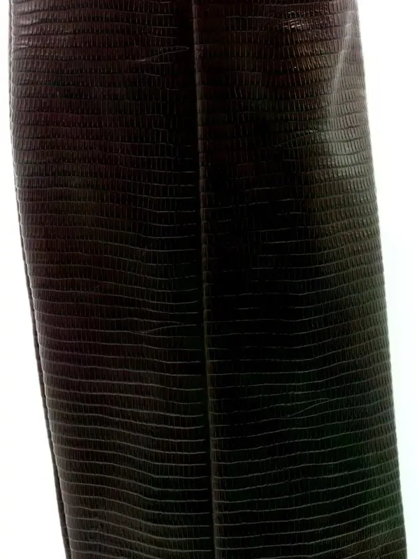GIABORGHINI Reptile-print Knee-high Boots