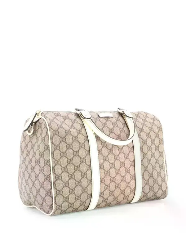 Gucci Joy Boston Bag Gg Coated Canvas Medium Satchel