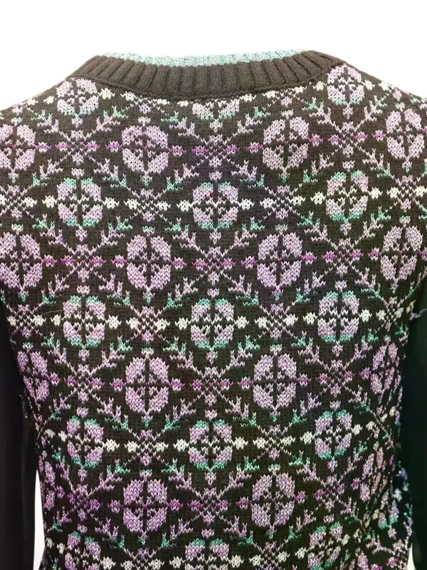 Maje Maely Geo-print Sweater
