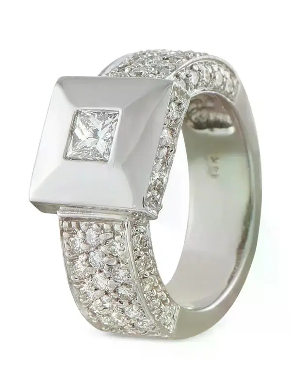 LB EXCLUSIVE 18k White Gold Diamond Ring