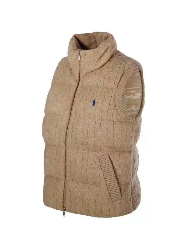 Polo Ralph Lauren Cable-knit Padded Gilet