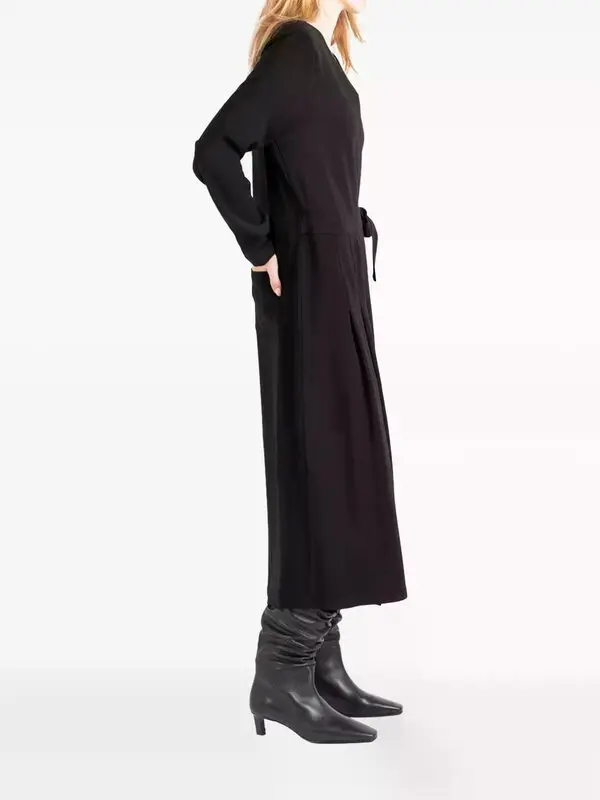 SOCIETE ANONYME Pleated Wrap-style Midi Dress