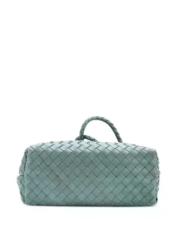 Bottega Veneta Intrecciato Nappa Medium Satchel Andiamo Top Handle Bag - Green