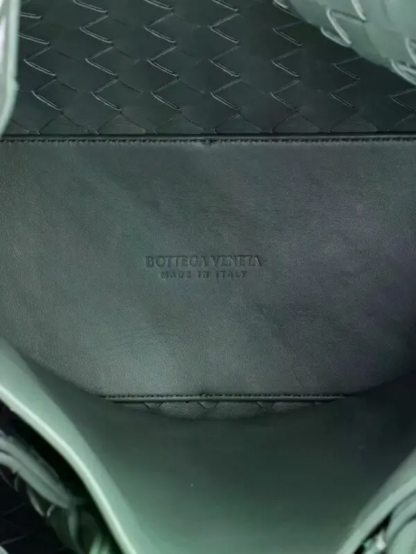 Bottega Veneta Intrecciato Nappa Medium Satchel Andiamo Top Handle Bag - Green