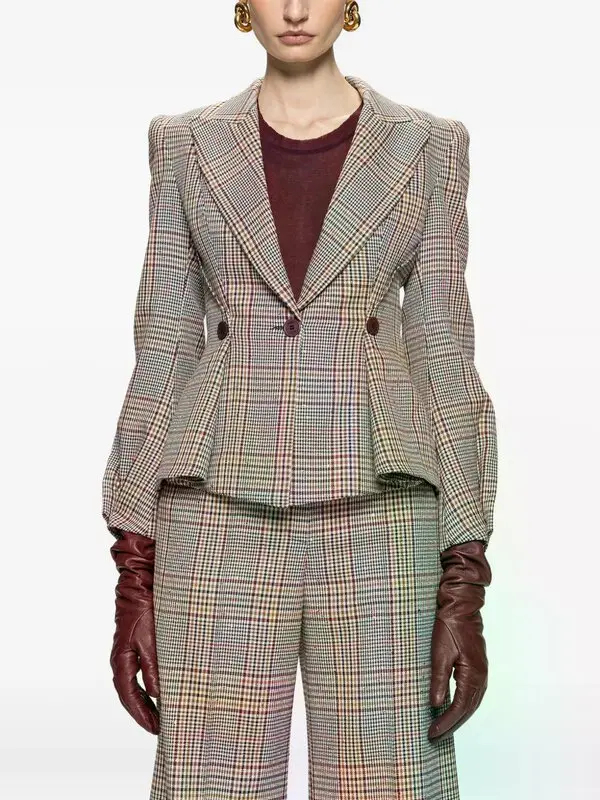 NISSA Checked Tailored Blazer
