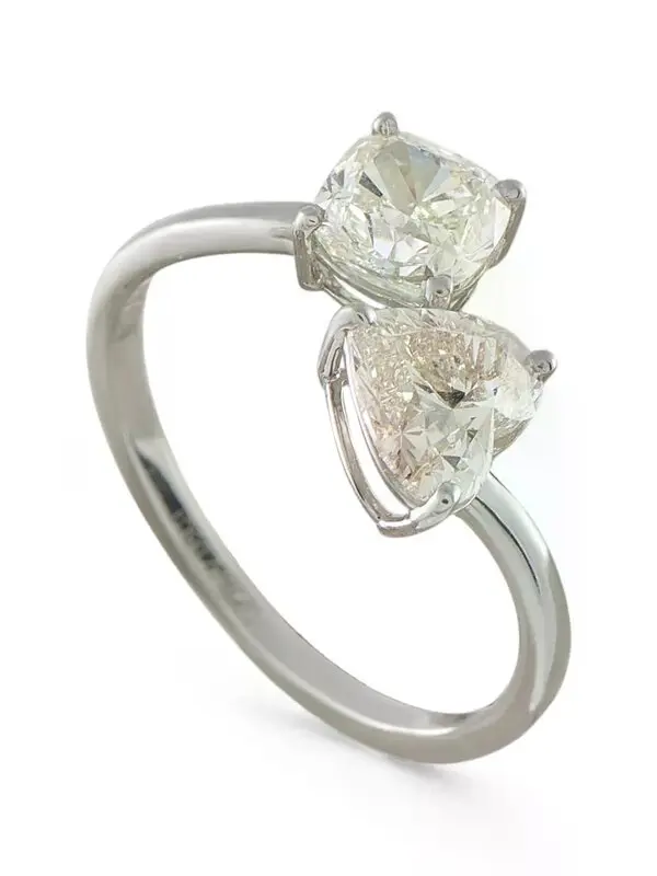 LB EXCLUSIVE Toi Et Moi Diamond Ring - Silver