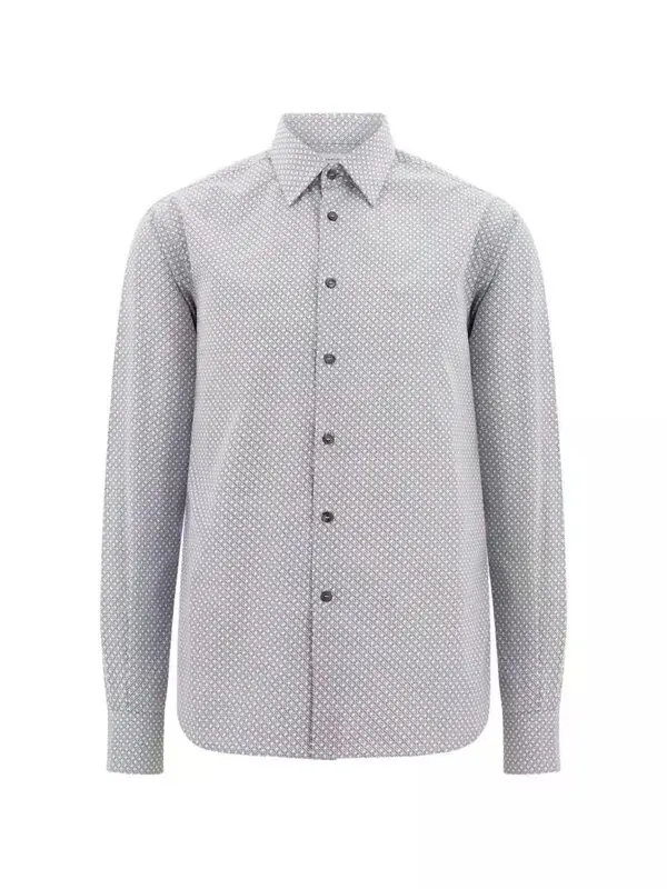 FERRAGAMO Micro-patterned Shirt