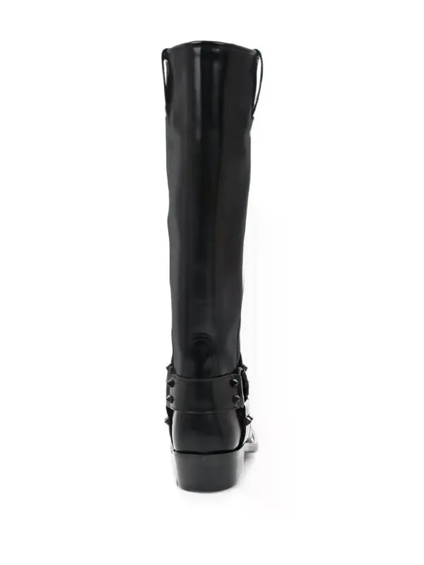 Valentino Garavani Rockstud Harness Boots - Black
