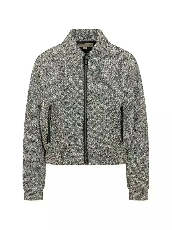 Michael Kors Cotton Blend Tweed Jacket