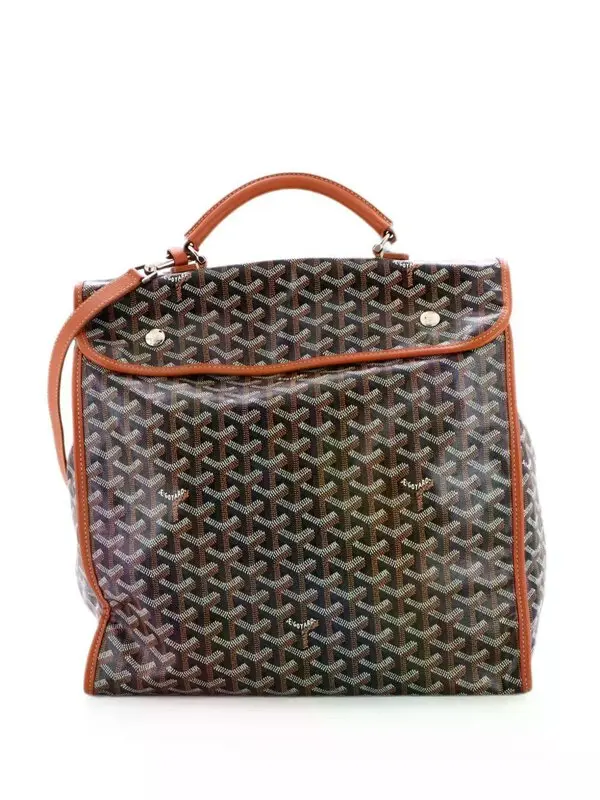 Goyard Saint Leger Briefcase Coated Canvas Backpack